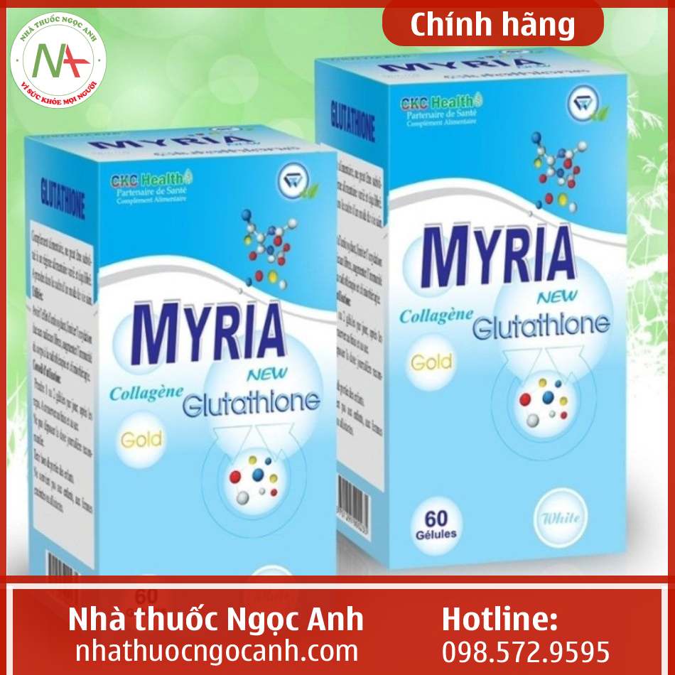 Thuốc Myria new Glutathione Hộp 60 viên giá bao nhiêu, mua ở đâu