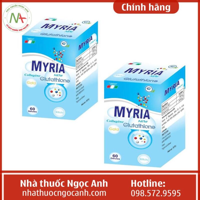 Thuốc Myria new Glutathione Hộp 60 viên giá bao nhiêu, mua ở đâu