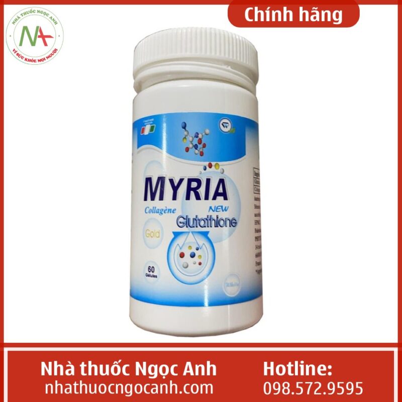 Thuốc Myria new Glutathione Hộp 60 viên giá bao nhiêu, mua ở đâu