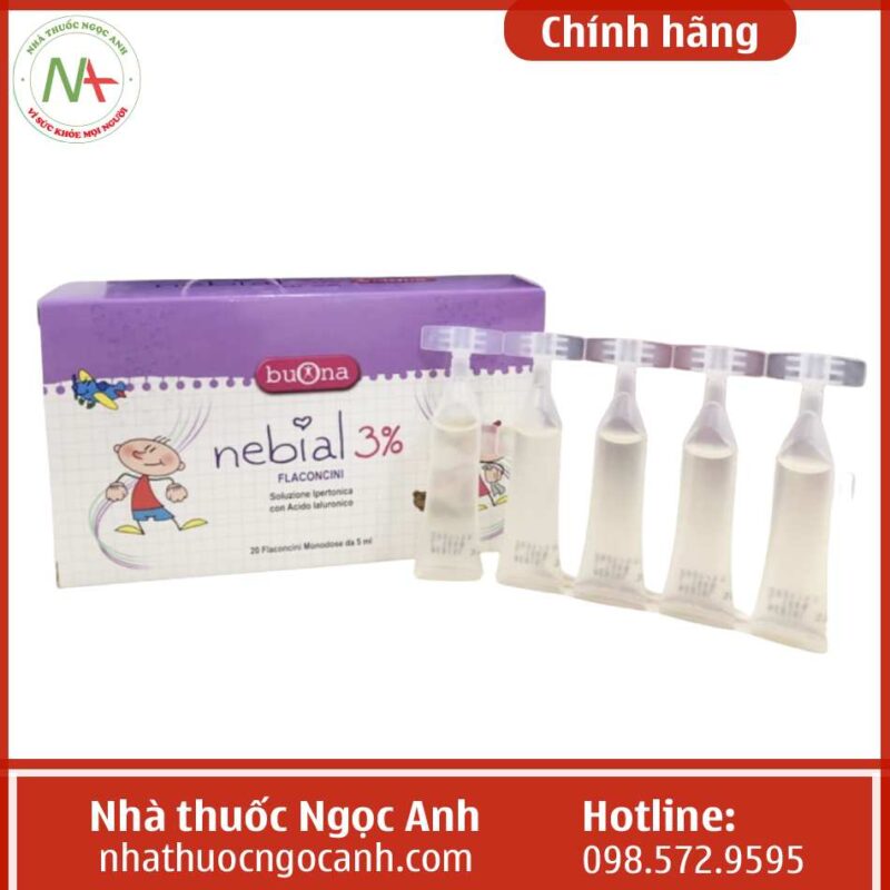 Thuốc Nebial 3% Flaconcini có tác dụng gì, giá bao nhiêu, mua ở đâu