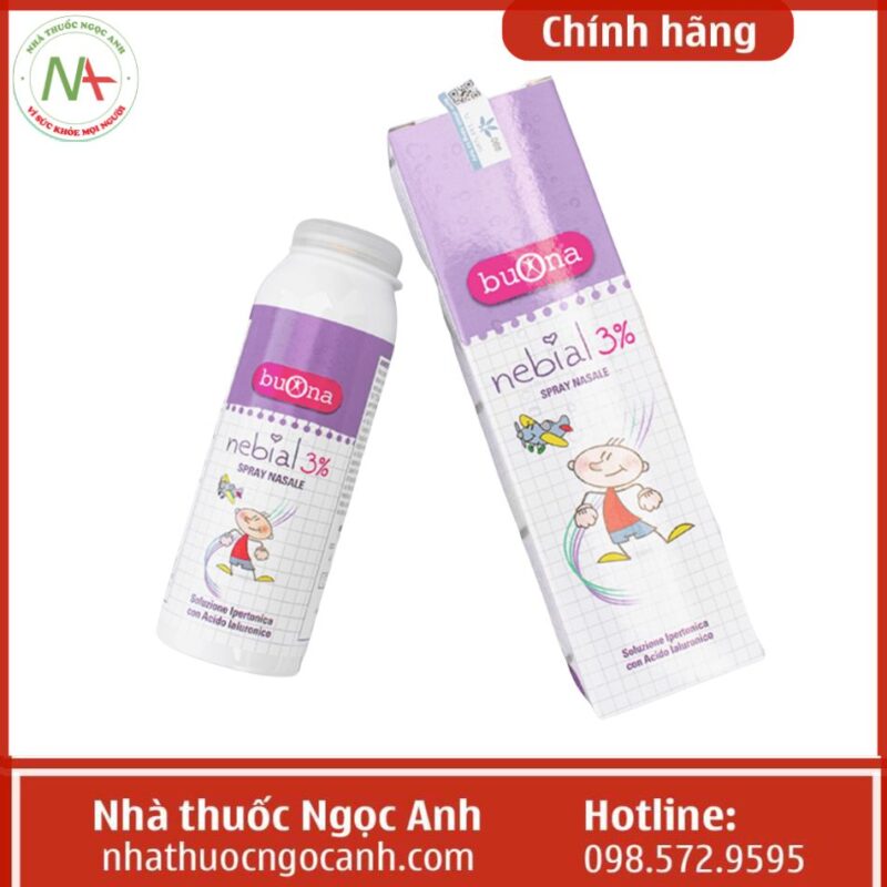 Nebial 3% Nasal Spray là thuốc gì, có tốt không, mua ở đâu, giá bao nhiêu