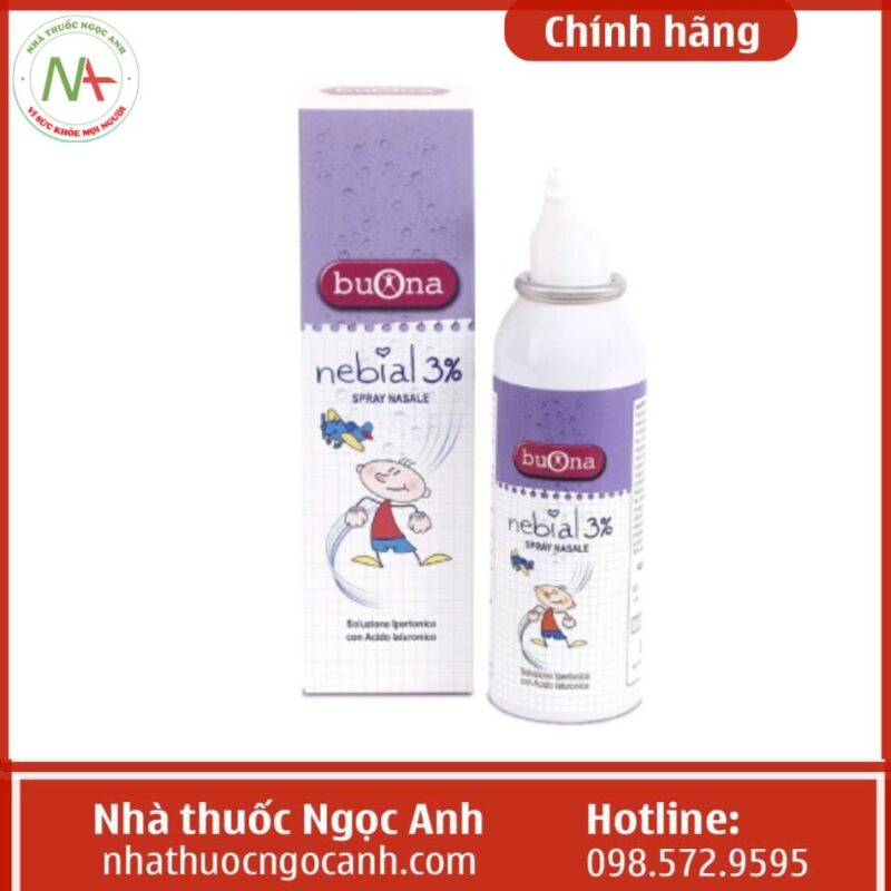 Nebial 3% Nasal Spray là thuốc gì, có tốt không, mua ở đâu, giá bao nhiêu