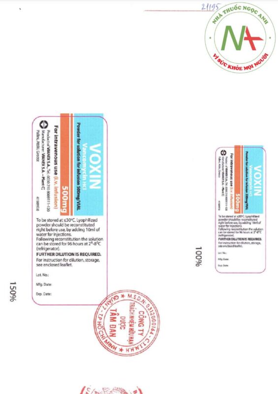 Thuốc Voxin 500mg có tác dụng gì, giá bao nhiêu, mua ở đâu?