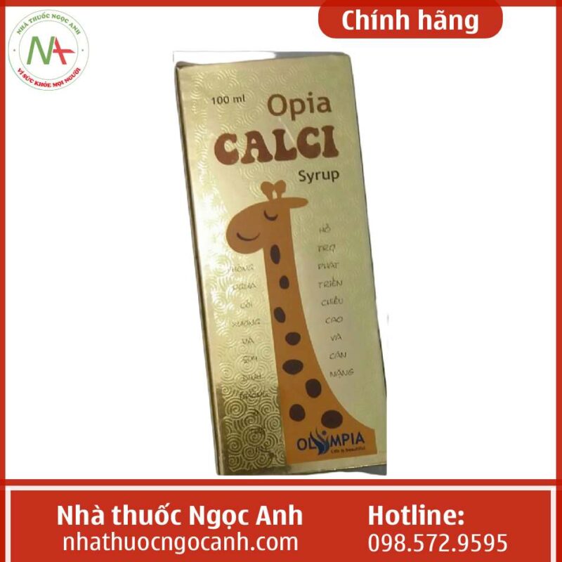 Thuốc Opia Calci Syrup 100ml là thuốc gì, mua ở đâu, giá bao nhiêu?