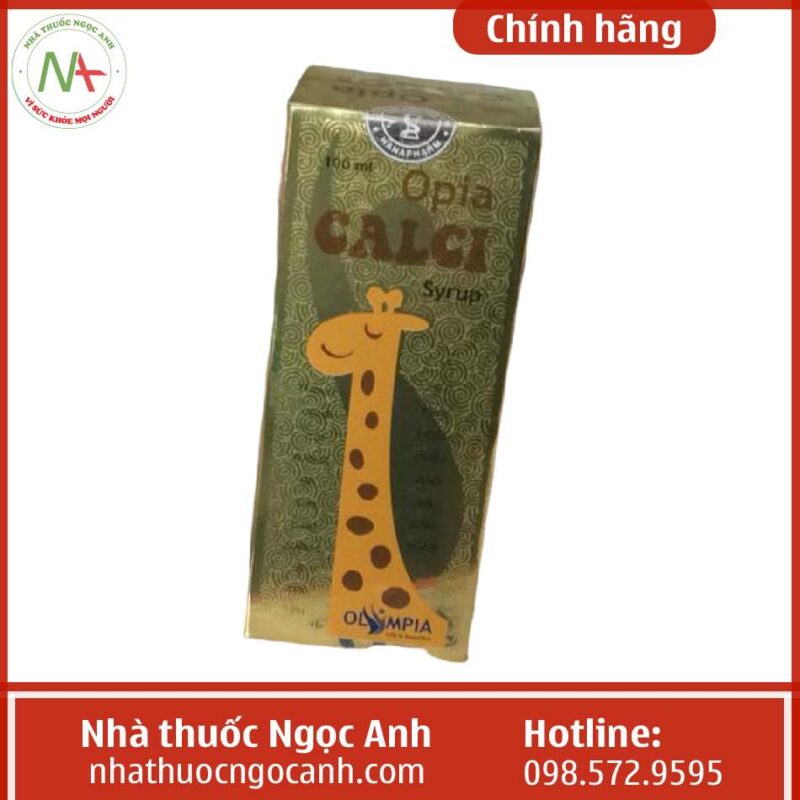 Thuốc Opia Calci Syrup 100ml là thuốc gì, mua ở đâu, giá bao nhiêu?
