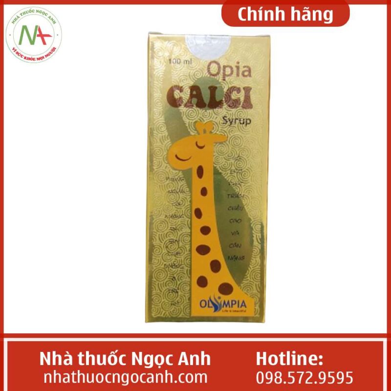 Thuốc Opia Calci Syrup 100ml là thuốc gì, mua ở đâu, giá bao nhiêu?