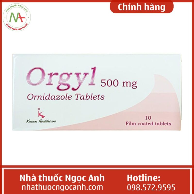 Thuốc Orgyl 500mg là thuốc gì, tác dụng gì, mua ở đâu, giá bao nhiêu?