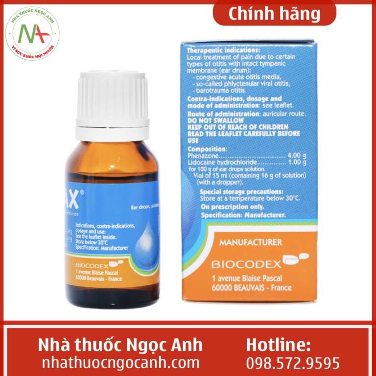 Thuốc nhỏ tai Otipax 15ml là thuốc gì, giá bao nhiêu, mua ở đâu?