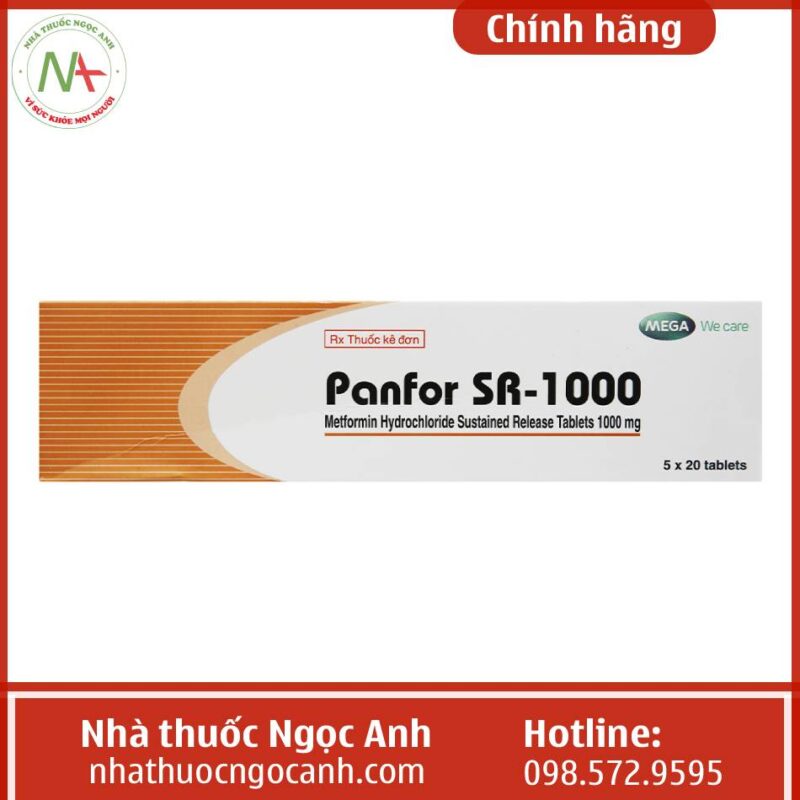 Thuốc Panfor SR-1000 là thuốc gì, liều dùng, mua ở đâu, giá bao nhiêu?