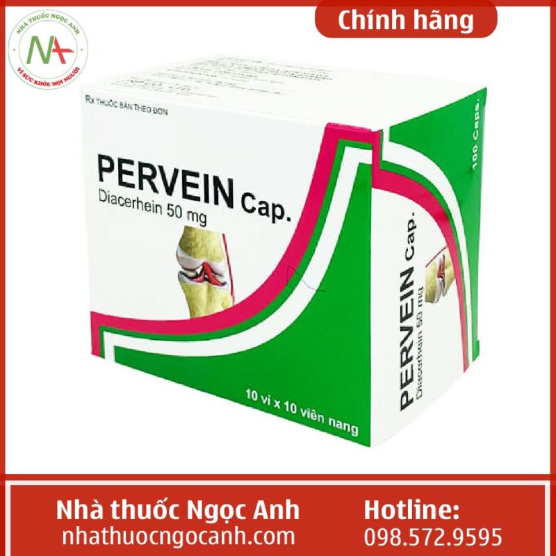 Thuốc Pervein Cap. 50mg có tác dụng gì, mua ở đâu, giá bao nhiêu