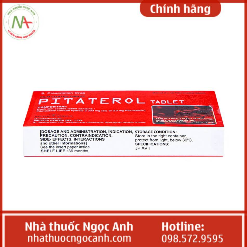 Thuốc Pitaterol Tablet có tác dụng gì, mua ở đâu, giá bao nhiêu?
