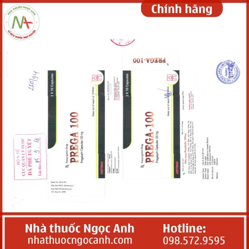 Thuốc Prega 100 mg có tác dụng gì, mua ở đâu, giá bao nhiêu?
