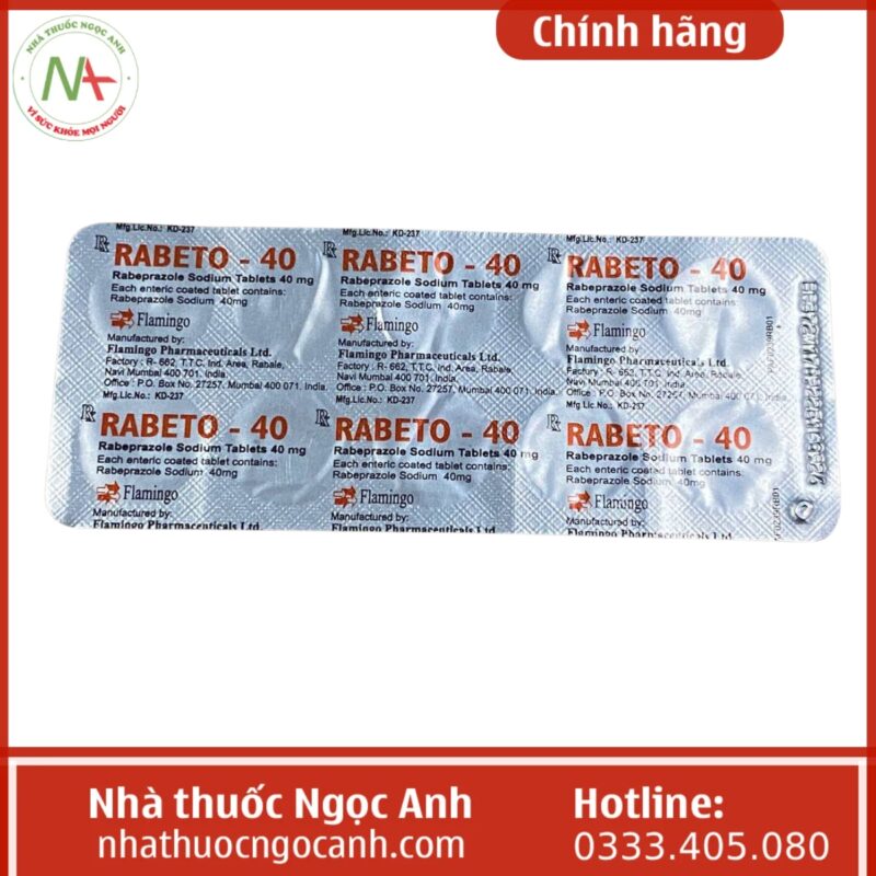 Thuốc Rabeto-40 uống trước hay sau ăn, giá bao nhiêu, mua ở đâu?