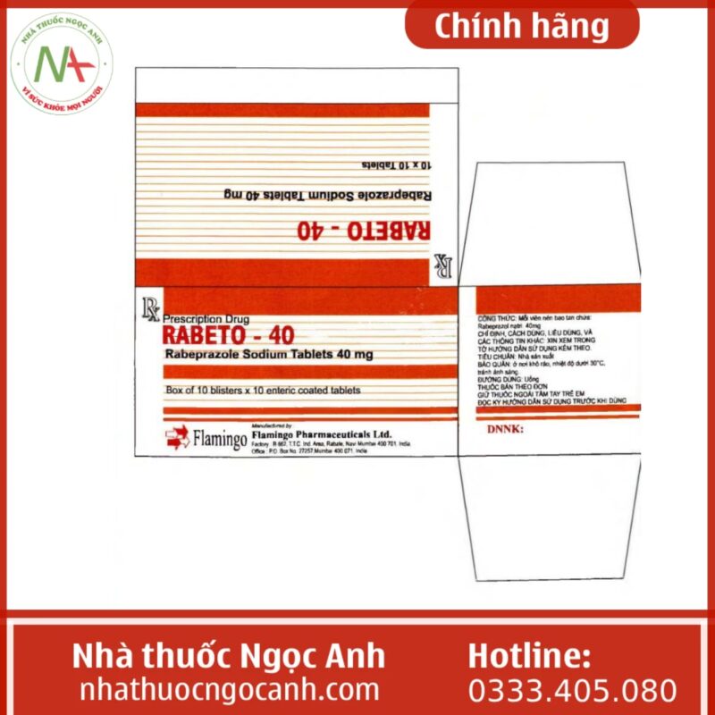 Thuốc Rabeto-40 uống trước hay sau ăn, giá bao nhiêu, mua ở đâu?