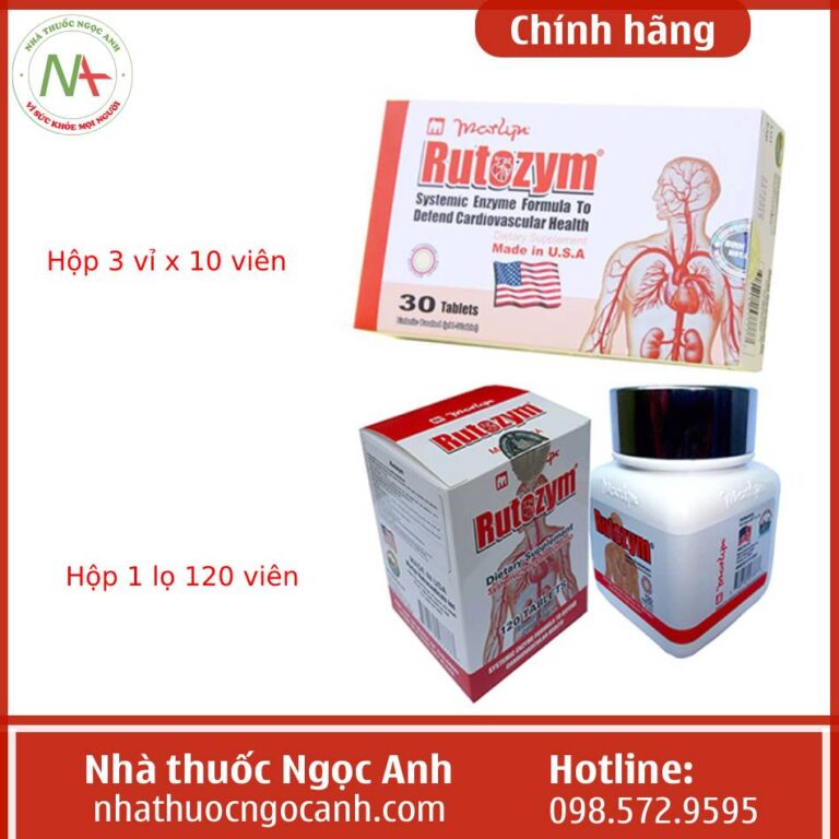 Thuốc Rutozym là thuốc gì, tác dụng gì, mua ở đâu, giá bao nhiêu?