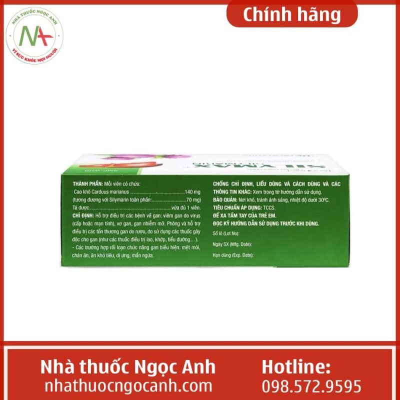 Thuốc Silymax Silymarin có tác dụng gì, giá bao nhiêu, mua ở đâu?