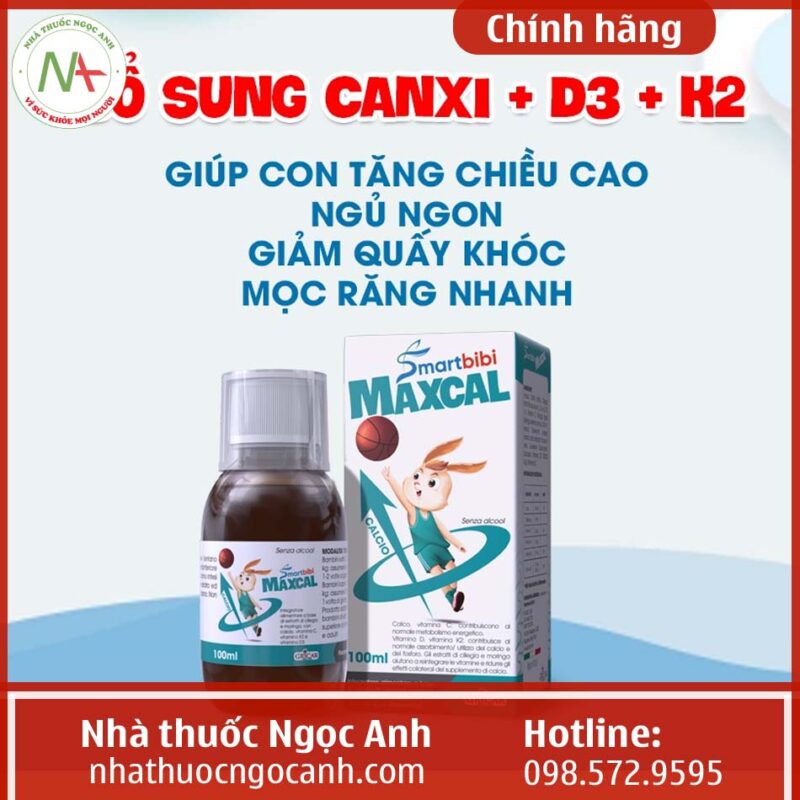 Thuốc canxi Smartbibi Maxcal là thuốc gì, giá bao nhiêu, mua ở đâu