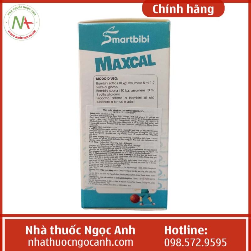 Thuốc canxi Smartbibi Maxcal là thuốc gì, giá bao nhiêu, mua ở đâu