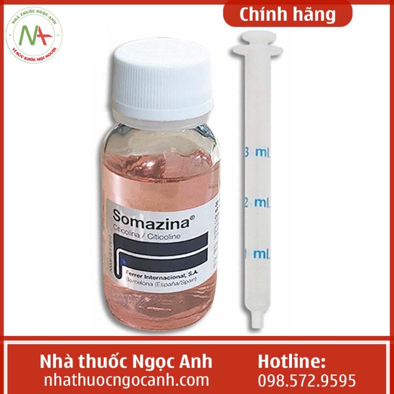Thuốc bổ não Somazina 100mg/ml 30ml giá bao nhiêu, mua ở đâu