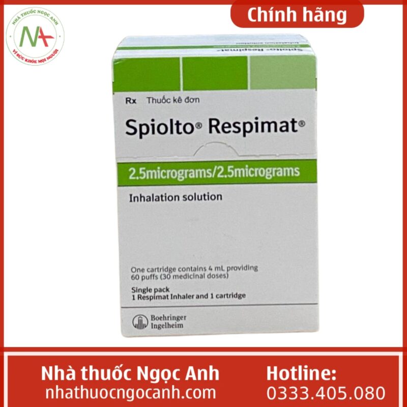 Thuốc Spiolto Respimat 2.5mcg/2.5mcg mua ở đâu, giá bao nhiêu?