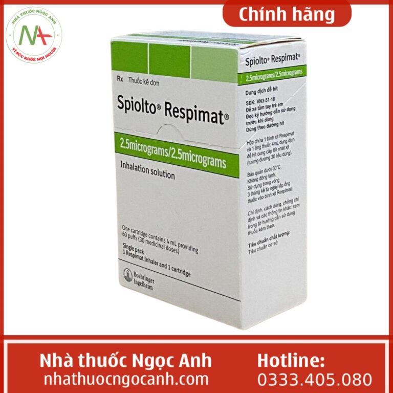 Thuốc Spiolto Respimat 2.5mcg/2.5mcg mua ở đâu, giá bao nhiêu?