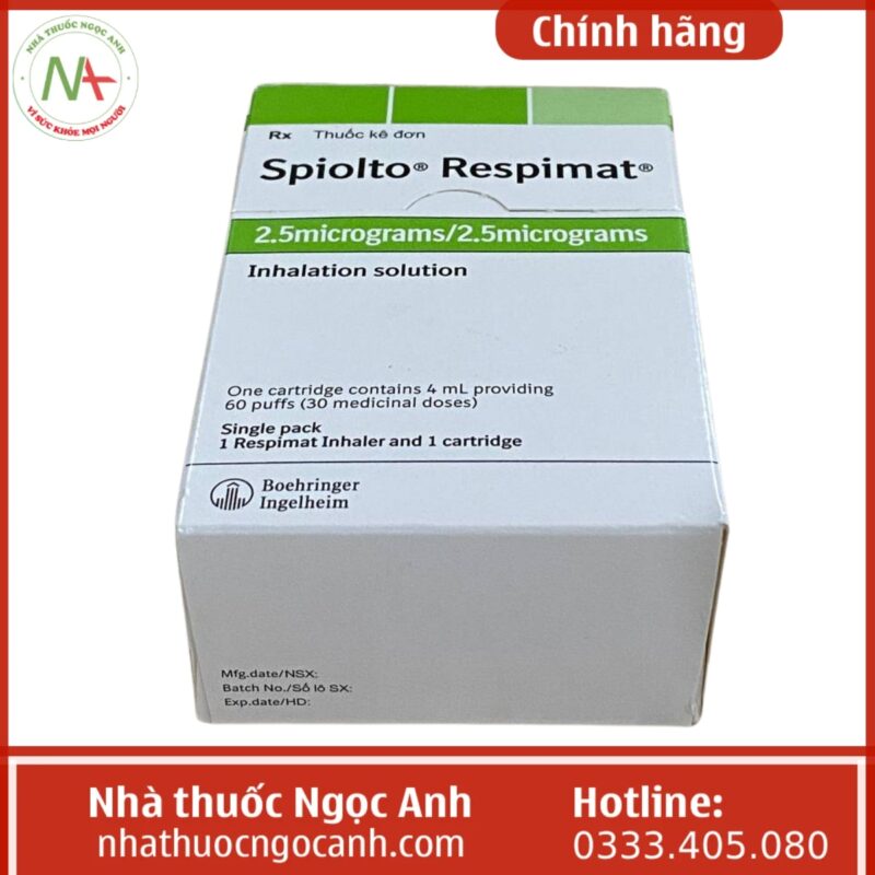 Thuốc Spiolto Respimat 2.5mcg/2.5mcg mua ở đâu, giá bao nhiêu?