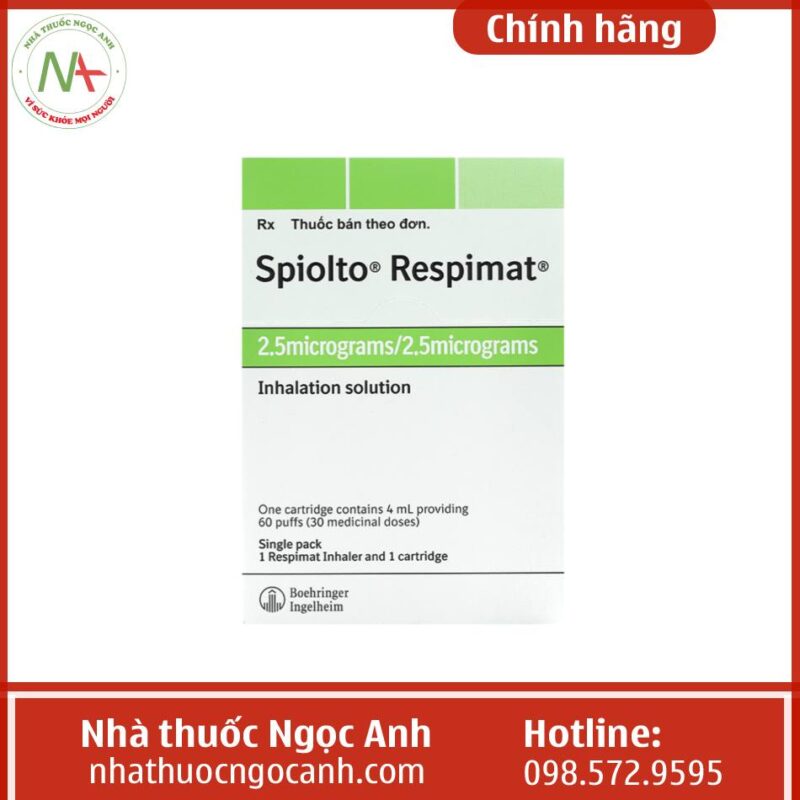 Thuốc Spiolto respimat có tác dụng gì, mua ở đâu, giá bao nhiêu?