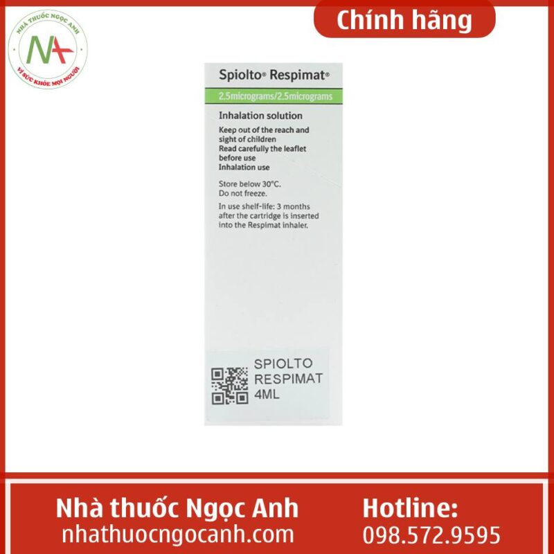 Thuốc Spiolto respimat có tác dụng gì, mua ở đâu, giá bao nhiêu?