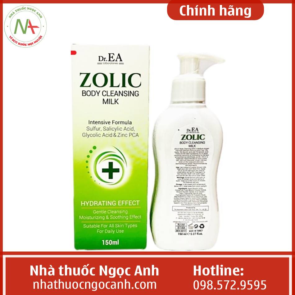 Sữa tắm Dr.EA Body Zolic Body Cleansing Milk giá bao nhiêu, mua ở đâu?
