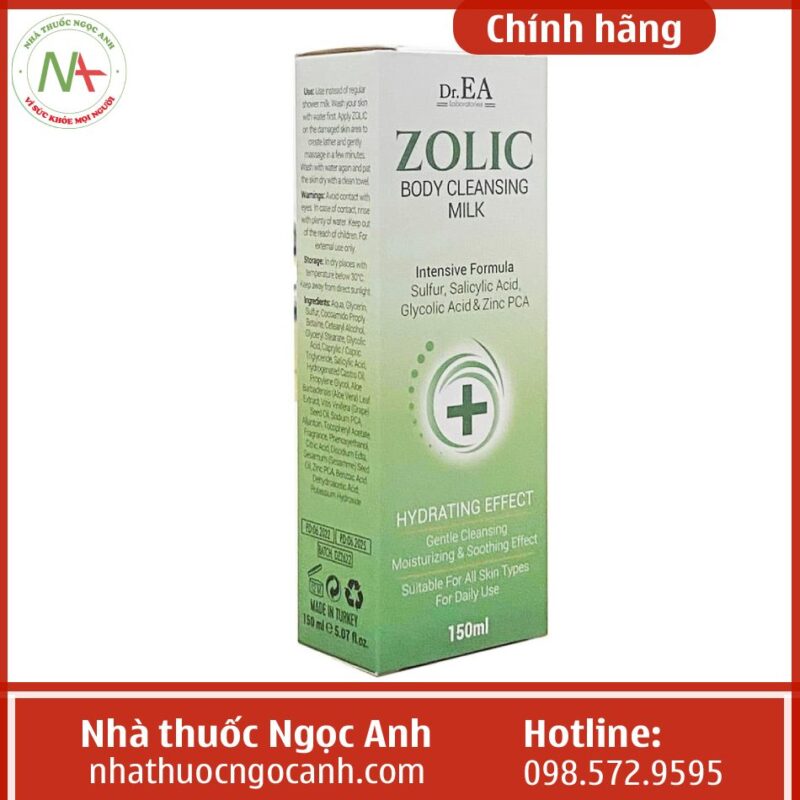Sữa tắm Dr.EA Body Zolic Body Cleansing Milk giá bao nhiêu, mua ở đâu?