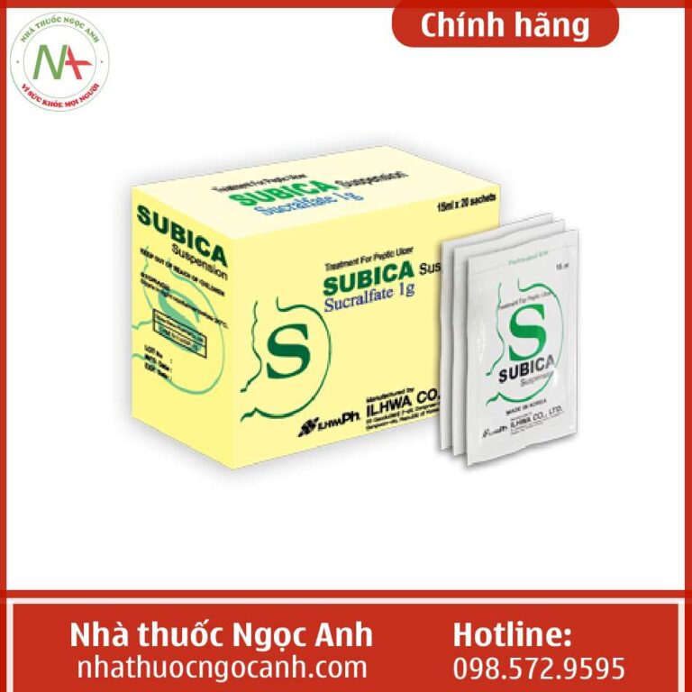 Thuốc Subica Suspension có tác dụng gì giá bao nhiêu, mua ở đâu