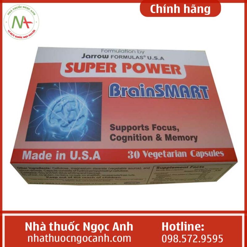 Thuốc Super Power BrainSmart có tốt không, giá bao nhiêu, mua ở đâu?