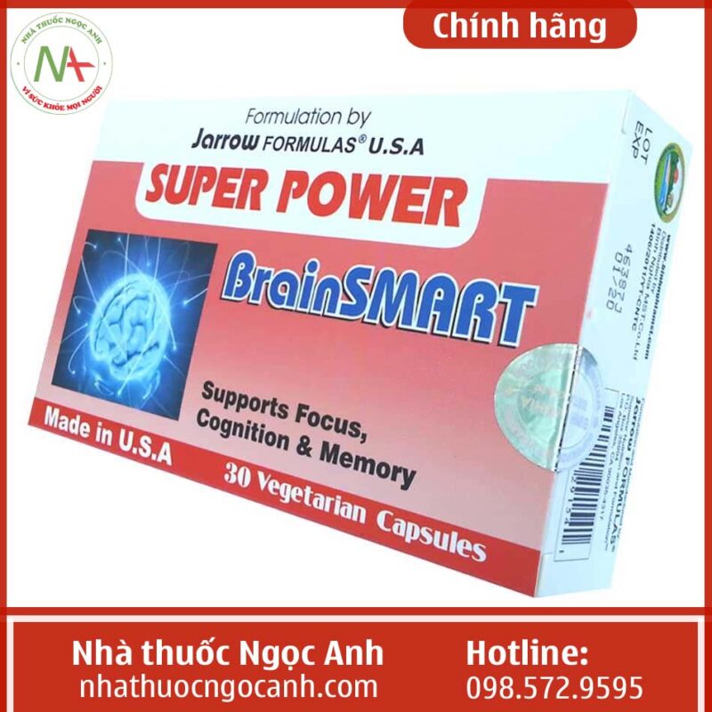 Thuốc Super Power BrainSmart có tốt không, giá bao nhiêu, mua ở đâu?
