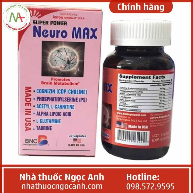 Thuốc Super Power Neuro Max có tốt không, mua ở đâu, giá bao nhiêu?