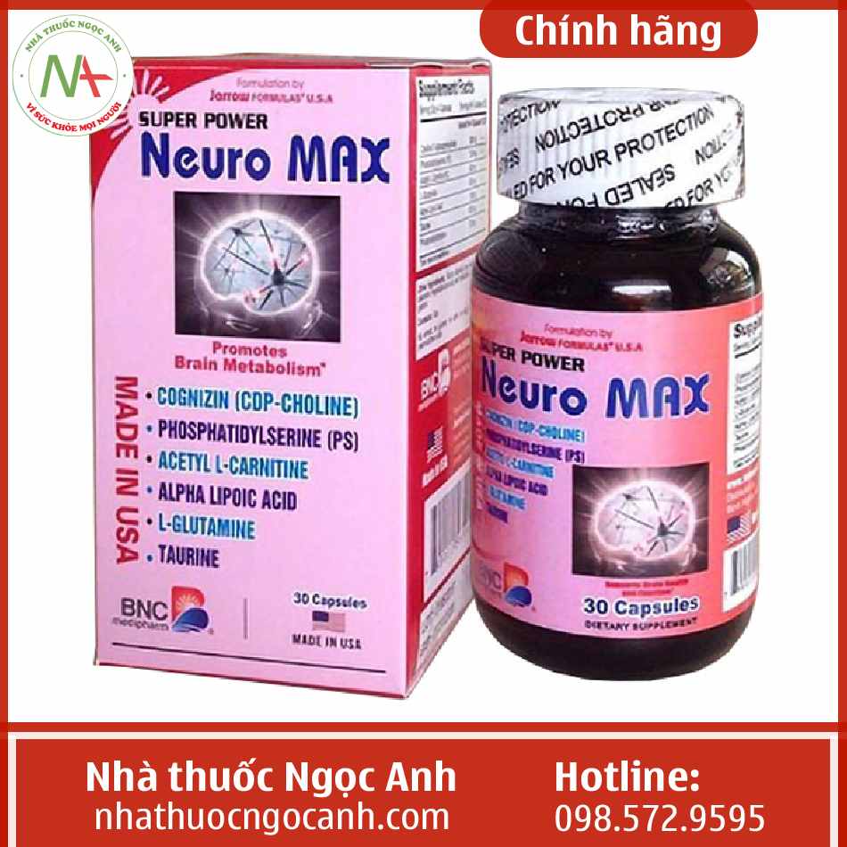 Thuốc Super Power Neuro Max có tốt không, mua ở đâu, giá bao nhiêu?