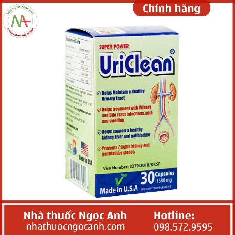 Thuốc Super Power UriClean là thuốc gì, mua ở đâu, giá bao nhiêu?