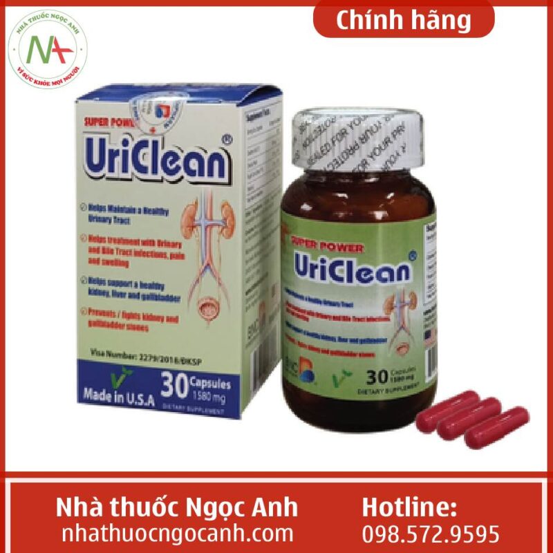 Thuốc Super Power UriClean là thuốc gì, mua ở đâu, giá bao nhiêu?