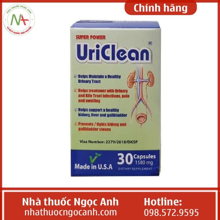 Thuốc Super Power UriClean là thuốc gì, mua ở đâu, giá bao nhiêu?