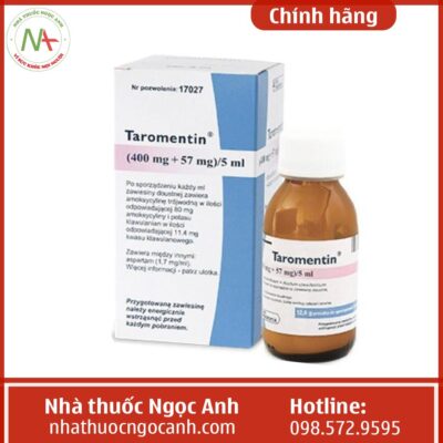 Thuốc Taromentin 457mg/5ml mua ở đâu, giá bao nhiêu?