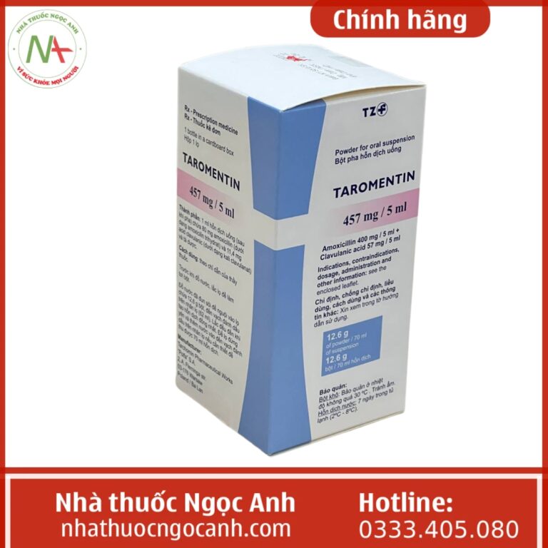 Thuốc Taromentin 457mg/5ml cách pha, mua ở đâu, giá bao nhiêu?