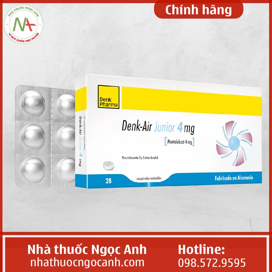 Thuốc Denk-Air junior 4 mg là thuốc gì, giá bao nhiêu, mua ở đâu?