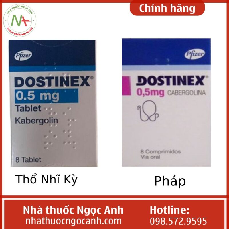 Thuốc Dostinex 0.5mg Thổ Nhĩ Kỳ là thuốc gì, giá bao nhiêu, mua ở đâu