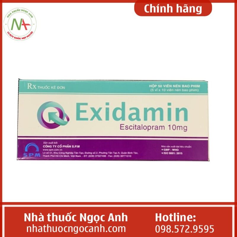 Thuốc Exidamin 10mg là thuốc gì, có tác dụng gì, mua ở đâu, giá bao nhiêu