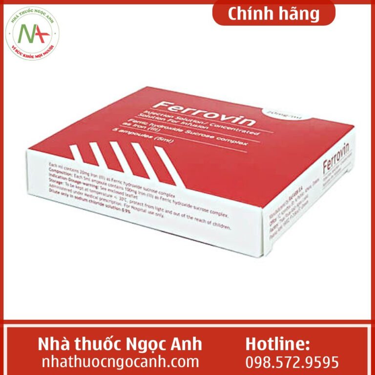 Thuốc Ferrovin 100mg/5ml có tác dụng gì, giá bao nhiêu, mua ở đâu?
