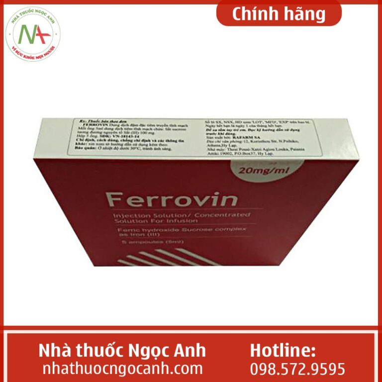 Thuốc Ferrovin 100mg/5ml có tác dụng gì, giá bao nhiêu, mua ở đâu?
