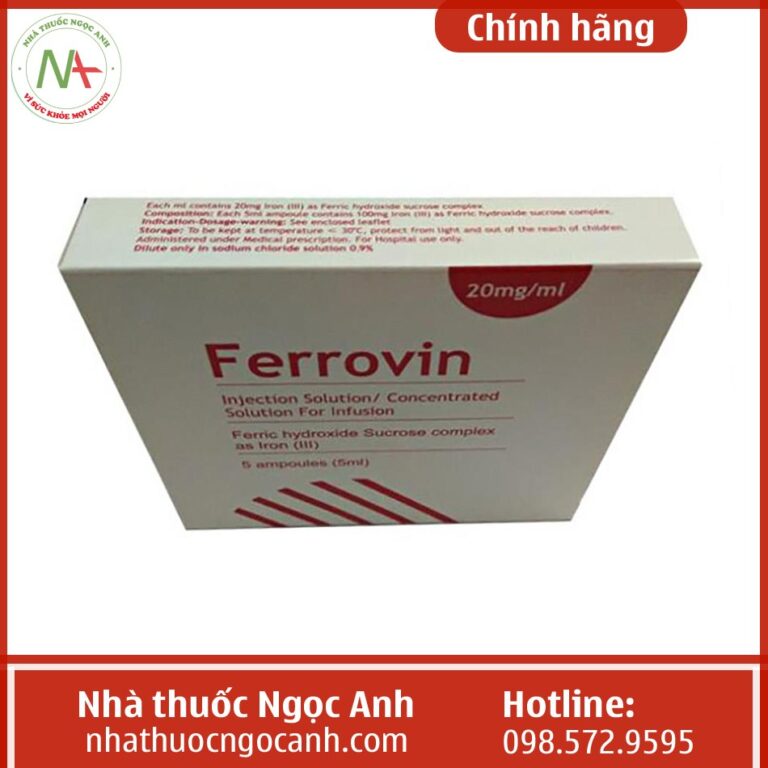 Thuốc Ferrovin 100mg/5ml có tác dụng gì, giá bao nhiêu, mua ở đâu?