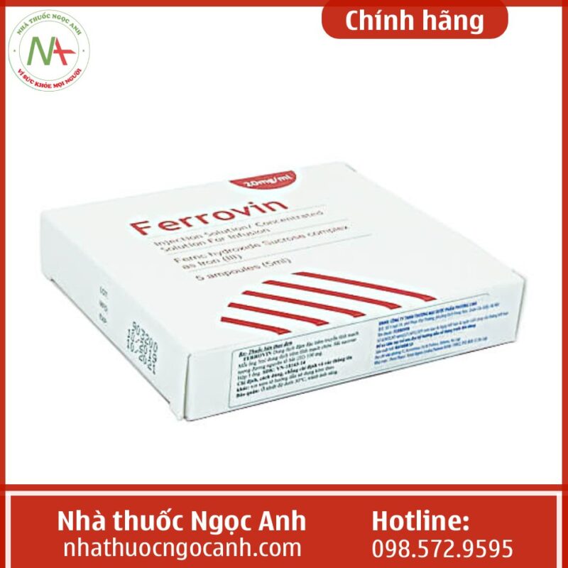 Thuốc Ferrovin 100mg/5ml có tác dụng gì, giá bao nhiêu, mua ở đâu?
