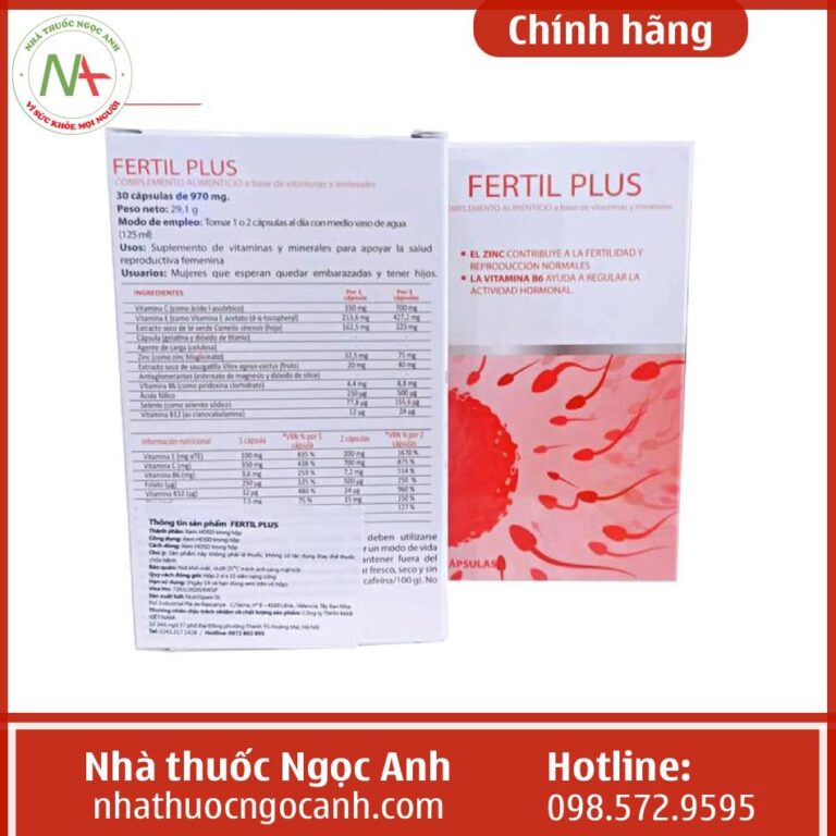 Fertil Plus là thuốc gì, có tác dụng gì, giá bao nhiêu, mua ở đâu?