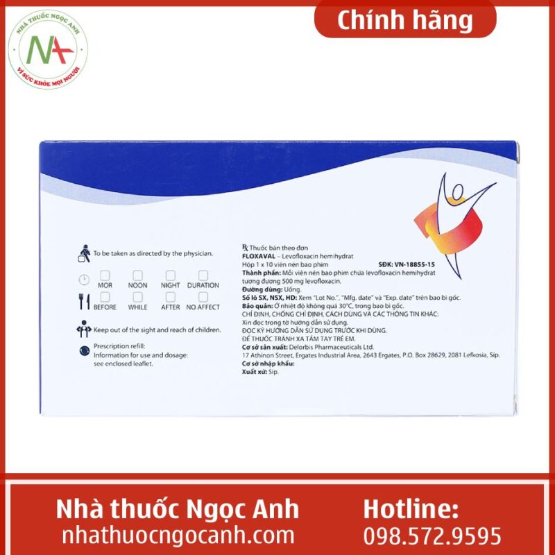 Thuốc Floxaval là thuốc gì, tác dụng gì, giá bao nhiêu, mua ở đâu?