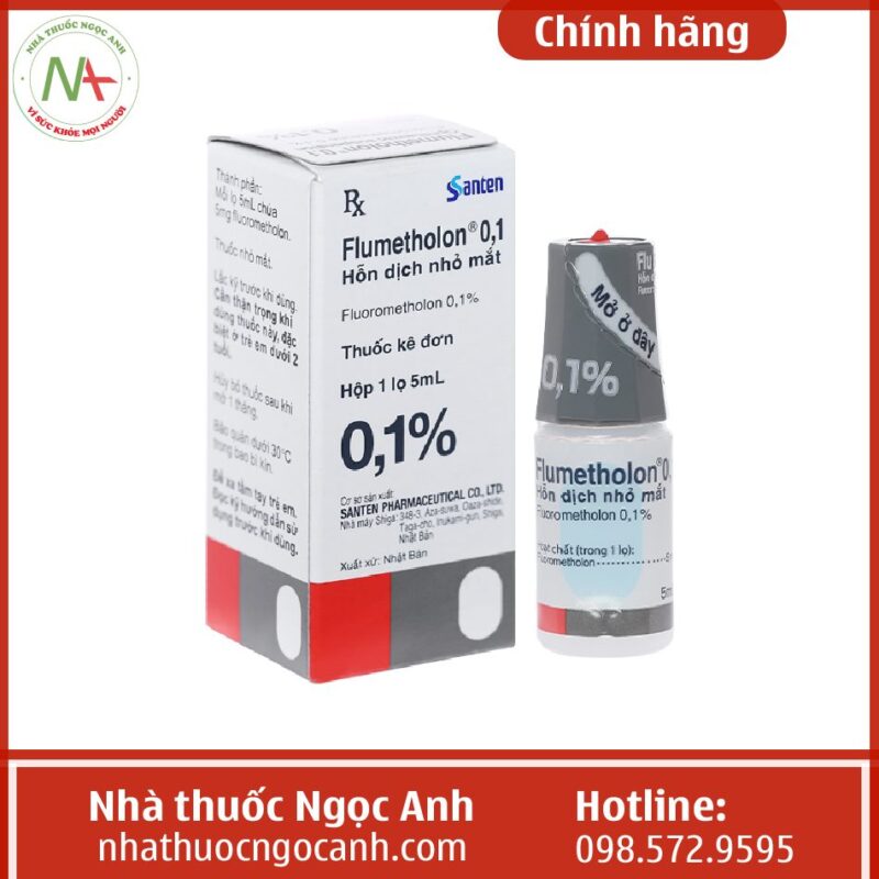 Thuốc nhỏ mắt Flumetholon 0,1% là thuốc gì, giá bao nhiêu, mua ở đâu?